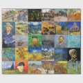 Vincent van Gogh - Masterpieces Mosaic Patchwork Wrapping Paper | Zazzle