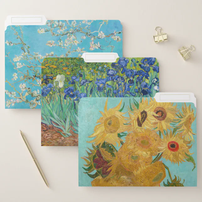 Vincent Van Gogh - Masterpieces Selection File Folder | Zazzle