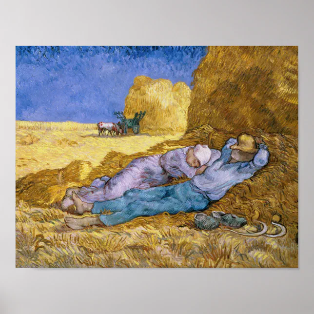 Vincent van Gogh | Noon, The Siesta, after Millet Poster | Zazzle