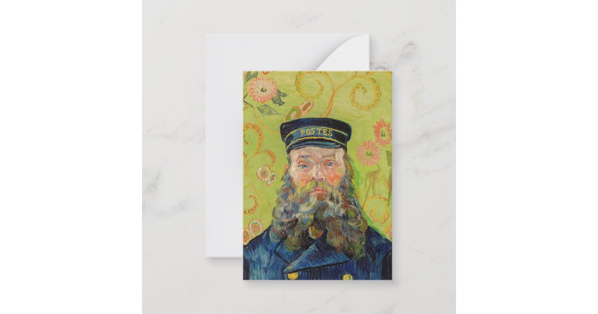 Vincent Van Gogh - Postman Joseph Roulin Note Card | Zazzle