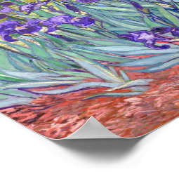 Vincent Van Gogh Purple Irises Fine Art Poster | Zazzle
