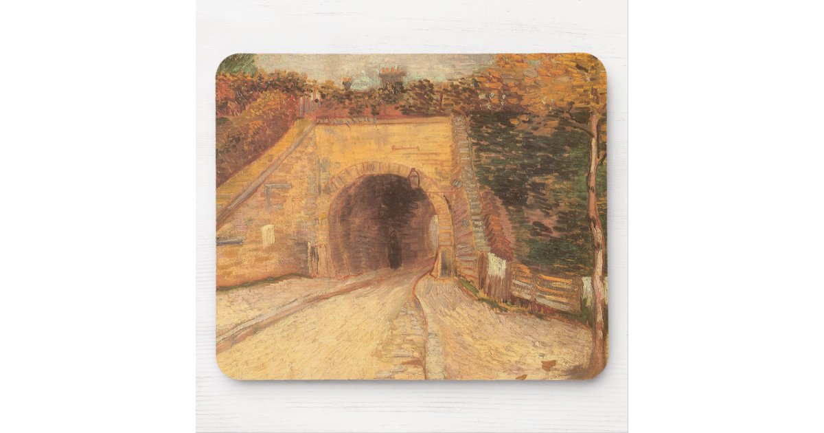 Vincent van Gogh - Roadway Underpass, The Viaduct Mouse Pad | Zazzle