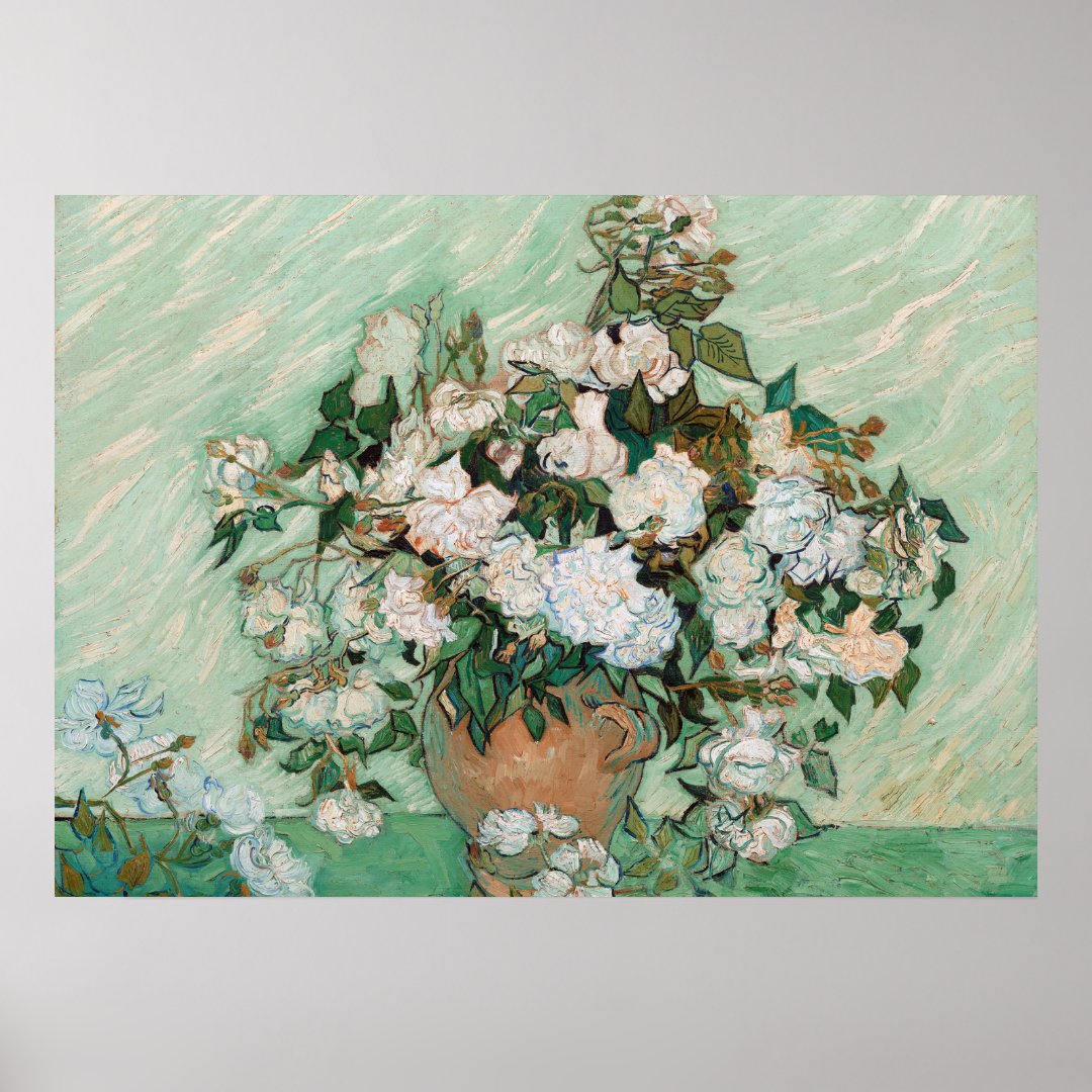 Vincent van Gogh | Roses, 1890 Poster | Zazzle