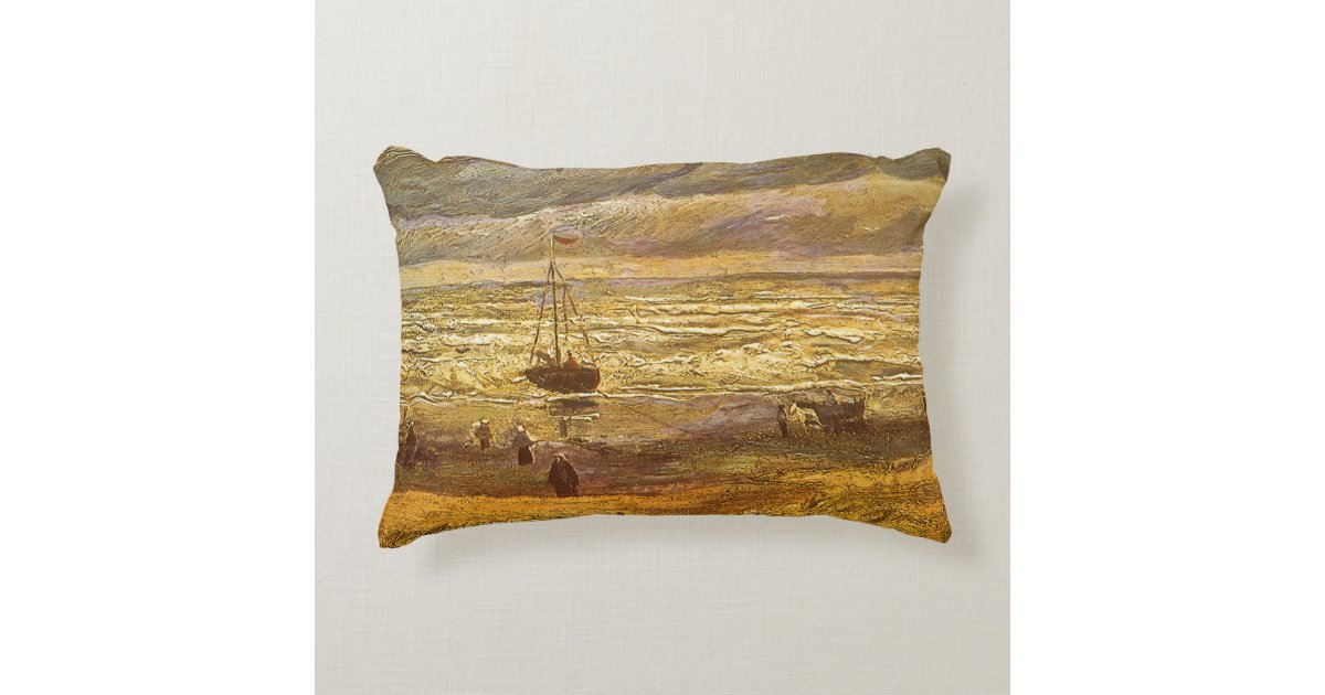 Vincent van Gogh - Sea at Scheveningen Decorative Pillow | Zazzle
