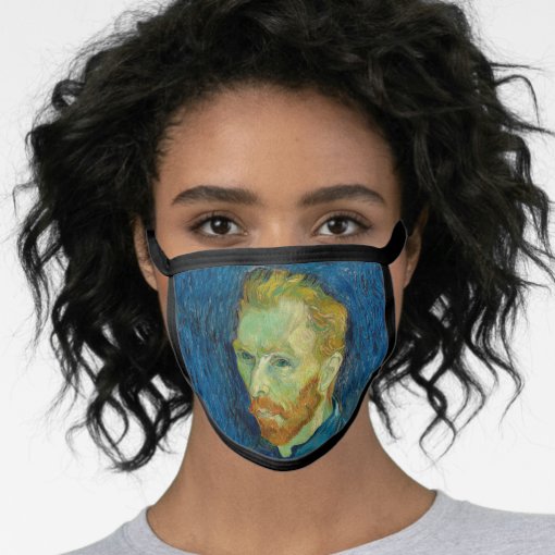 Vincent Van Gogh Self Portrait with Palette Art Face Mask | Zazzle