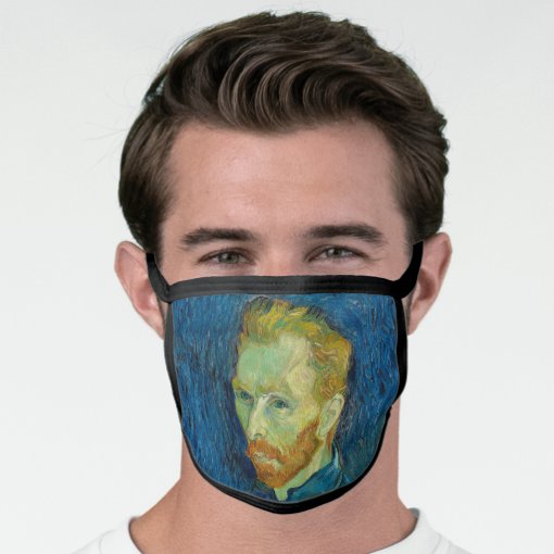 Vincent Van Gogh Self Portrait with Palette Art Face Mask | Zazzle