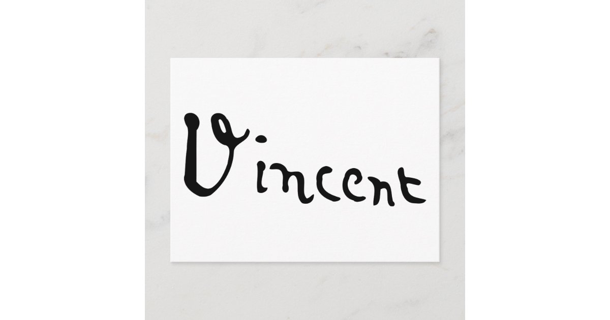 Vincent Van Gogh Signature Postcard | Zazzle