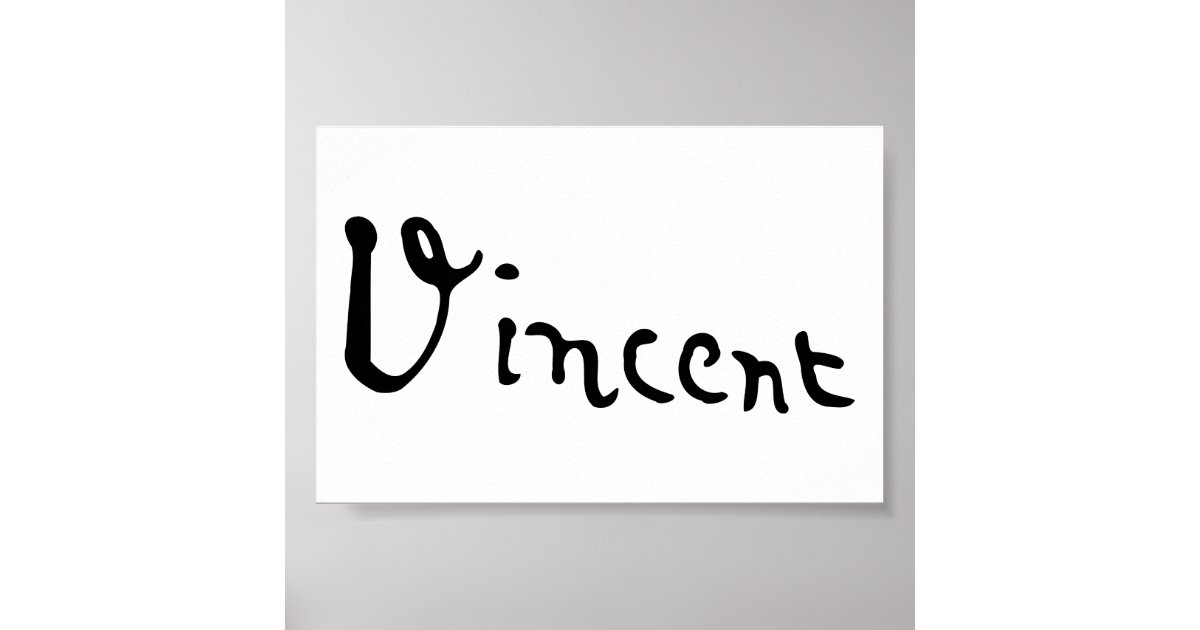 Vincent Van Gogh Signature Poster | Zazzle