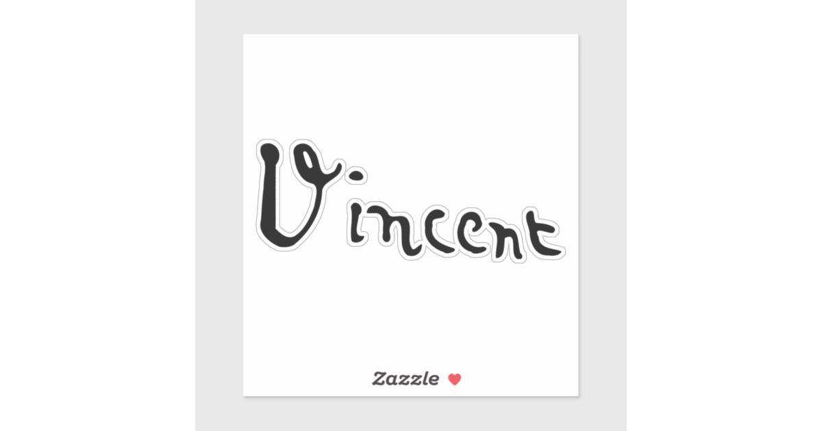 Vincent Van Gogh Signature Sticker | Zazzle