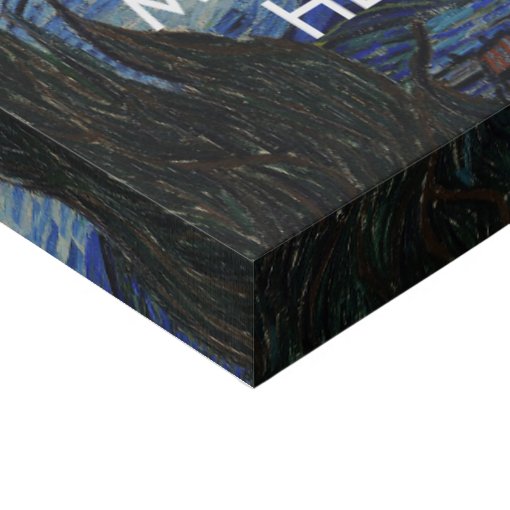 Vincent Van Gogh Starry Night Custom Quote Faux Canvas Print | Zazzle