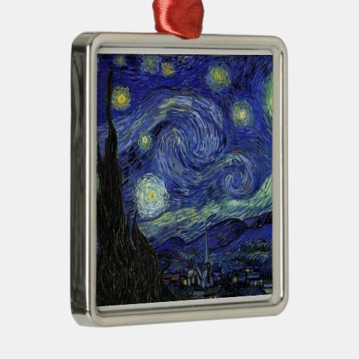 Vincent van Gogh, Starry Night Metal Ornament | Zazzle