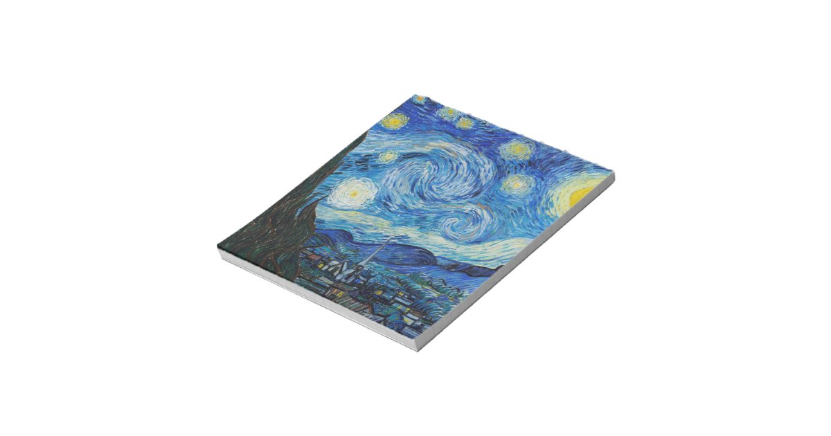 Vincent Van Gogh Starry Night Notepad | Zazzle