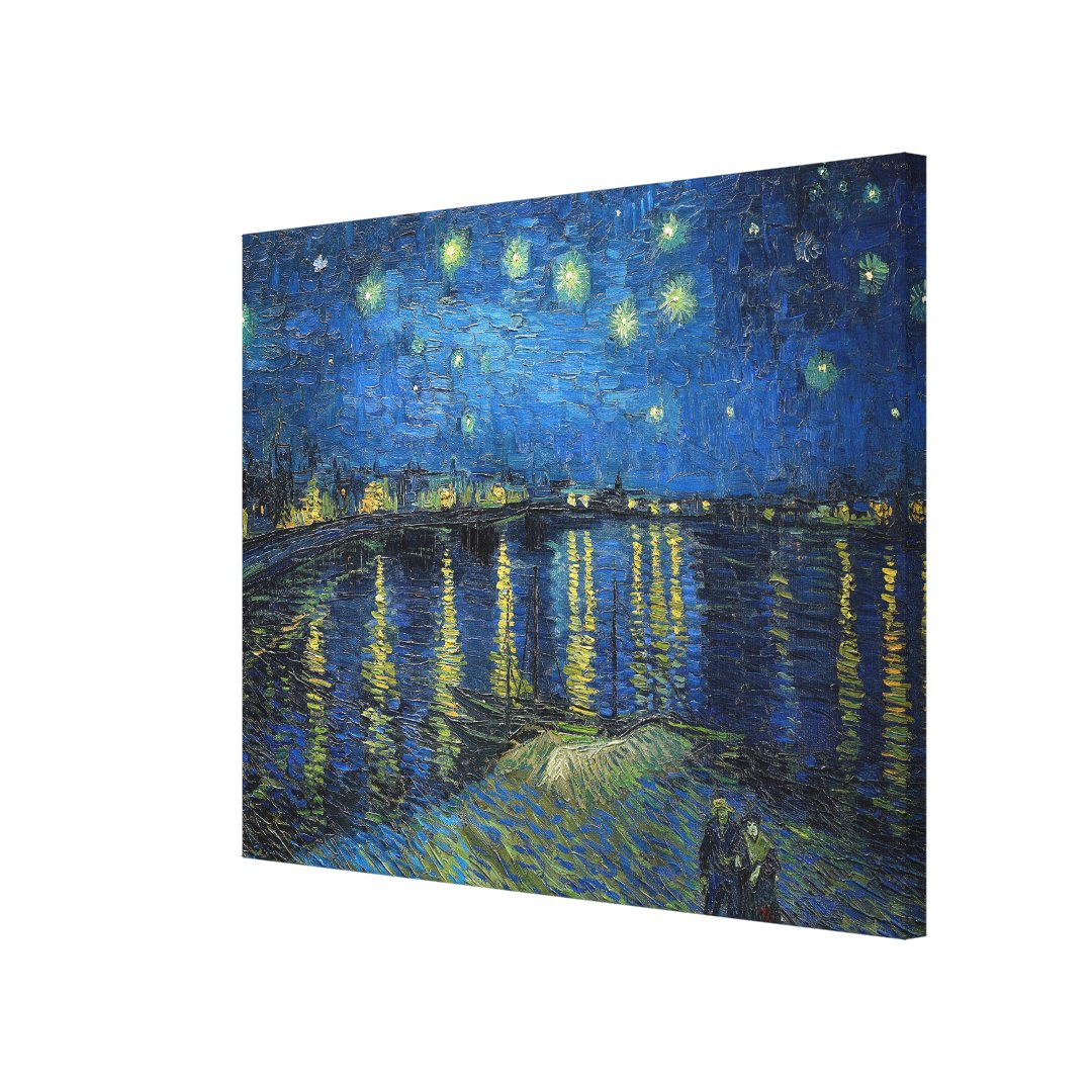 Vincent Van Gogh - Starry Night Over the Rhone Canvas Print | Zazzle