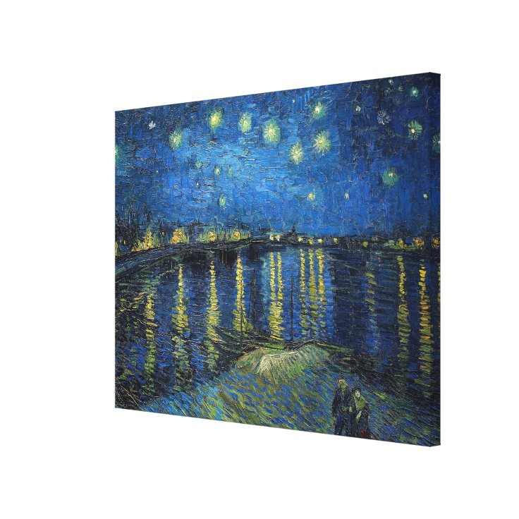 Vincent Van Gogh - Starry Night Over the Rhone Canvas Print | Zazzle