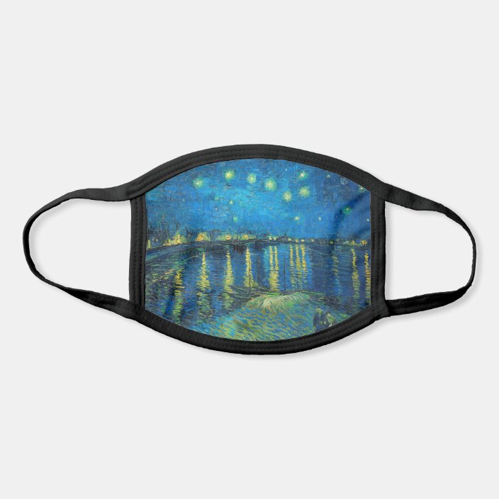 Vincent Van Gogh Starry Night Over The Rhone Face Mask | Zazzle.com