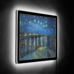 Vincent van Gogh - Starry Night Over the Rhone LED Sign | Zazzle