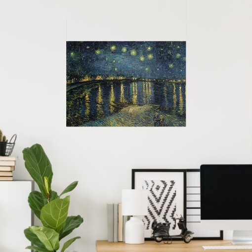 Vincent van Gogh | Starry Night Over the Rhone Poster | Zazzle