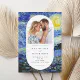 Vincent Van Gogh Starry Night Photo Wedding Invitation | Zazzle
