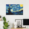 Vincent Van Gogh - Starry Night Poster | Zazzle