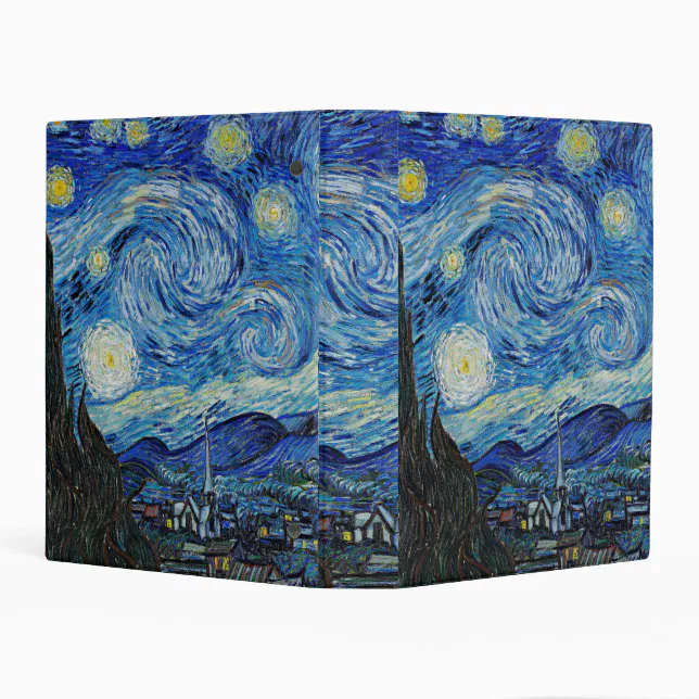 Vincent van Gogh, Starry Night Thermal Tumbler Mini Binder | Zazzle