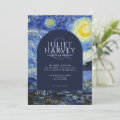 Vincent Van Gogh Starry Night Wedding Invitation | Zazzle