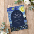 Vincent Van Gogh Starry Night Wedding Invitation | Zazzle