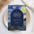 Vincent Van Gogh Starry Night Wedding Invitation | Zazzle
