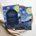 Vincent Van Gogh Starry Night Wedding Invitation | Zazzle