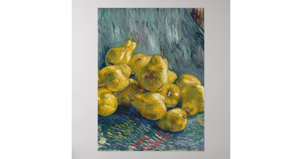 Vincent Van Gogh - Still Life with Pears Poster | Zazzle