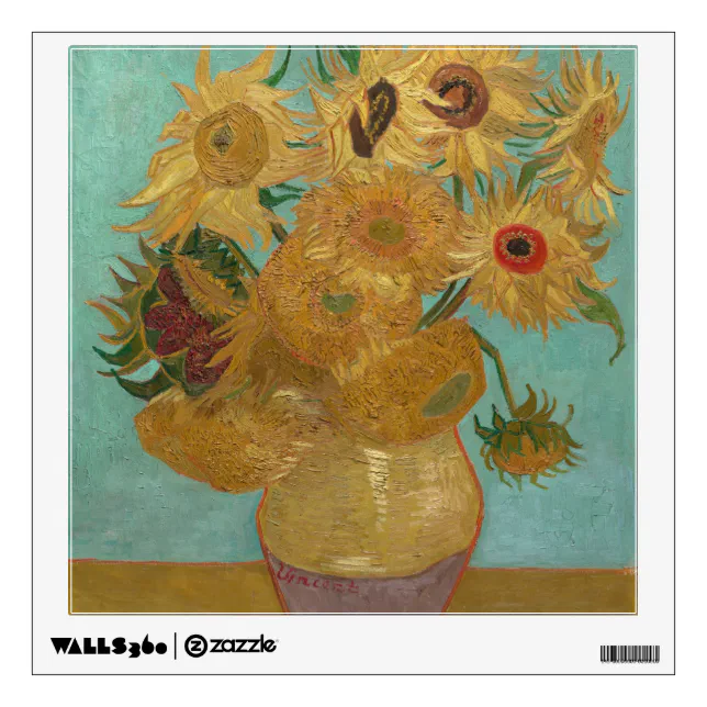 Vincent Van Gogh - Sunflowers Wall Decal | Zazzle