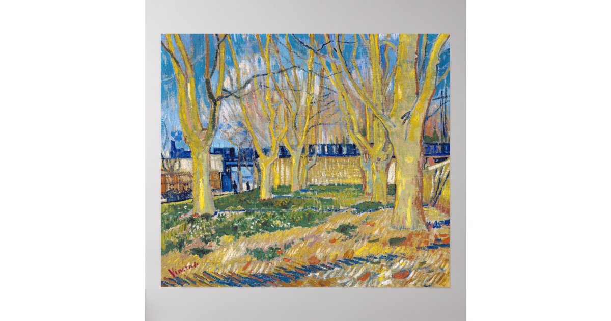 Vincent van Gogh - The Blue Train Poster | Zazzle