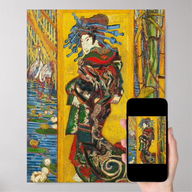 Vincent Van Gogh The Courtesan after Eisen Poster | Zazzle