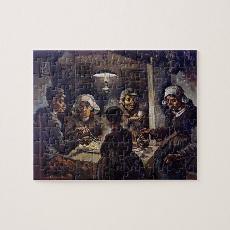 Vincent Van Gogh The Potato Eaters Fine Art Jigsaw Puzzle | Zazzle