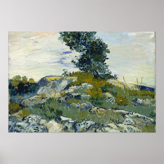 Vincent van Gogh - The Rocks Poster | Zazzle.com