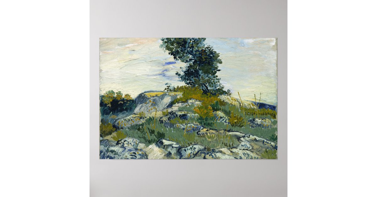 Vincent van Gogh - The Rocks Poster | Zazzle
