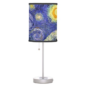 Vincent Van Gogh - The Starry Night Fine Art Table Lamp | Zazzle