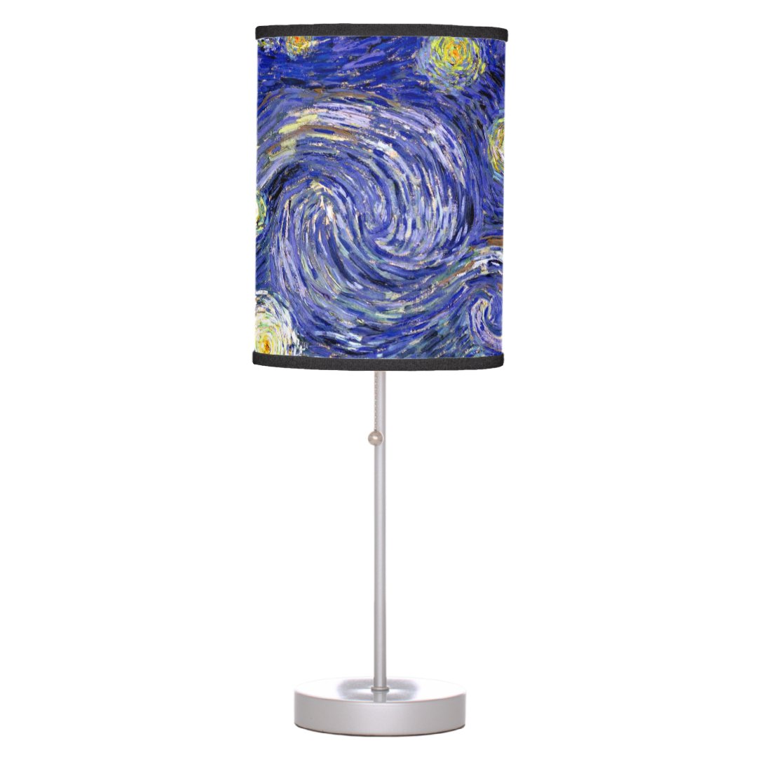 Vincent Van Gogh - The Starry Night Fine Art Table Lamp | Zazzle
