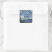 Vincent van Gogh | The Starry Night, June 1889 Square Sticker | Zazzle