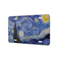 Vincent Van Gogh - The Starry night License Plate | Zazzle
