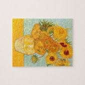 Vincent Van Gogh Twelve Sunflowers In a Vase Art Jigsaw Puzzle | Zazzle