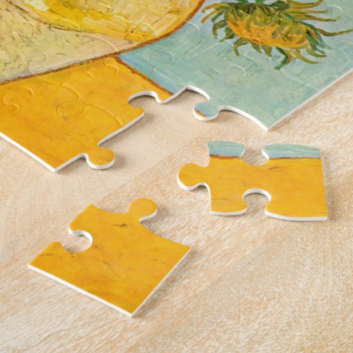 Vincent Van Gogh Twelve Sunflowers In a Vase Art Jigsaw Puzzle | Zazzle