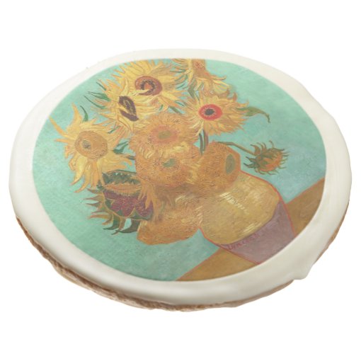 Vincent Van Gogh Twelve Sunflowers In A Vase Sugar Cookie | Zazzle