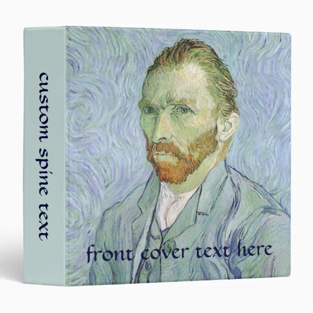 Vincent van Gogh - Van Gogh Self Portrait in Blue Binder | Zazzle