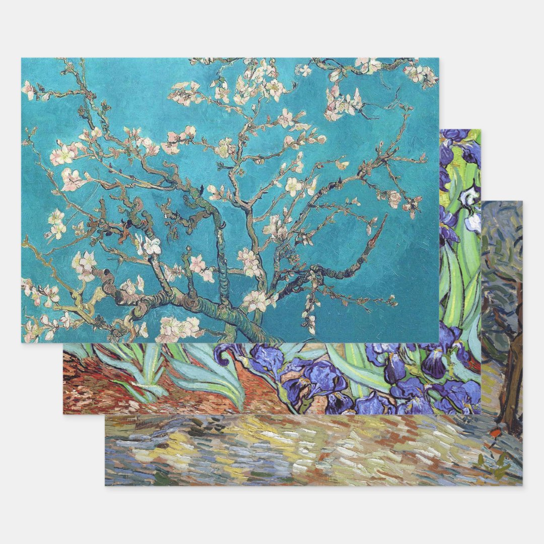 Vincent van Gogh Various Landscapes Wrapping Paper Sheets | Zazzle