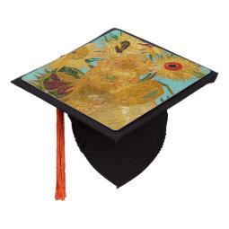 Vincent Van Gogh - Vase with Twelve Sunflowers Graduation Cap Topper ...