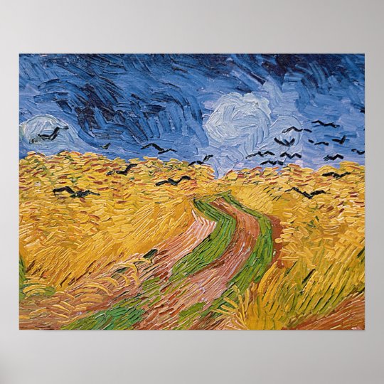 Vincent van Gogh | Wheatfield with Crows, 1890 Poster | Zazzle.com