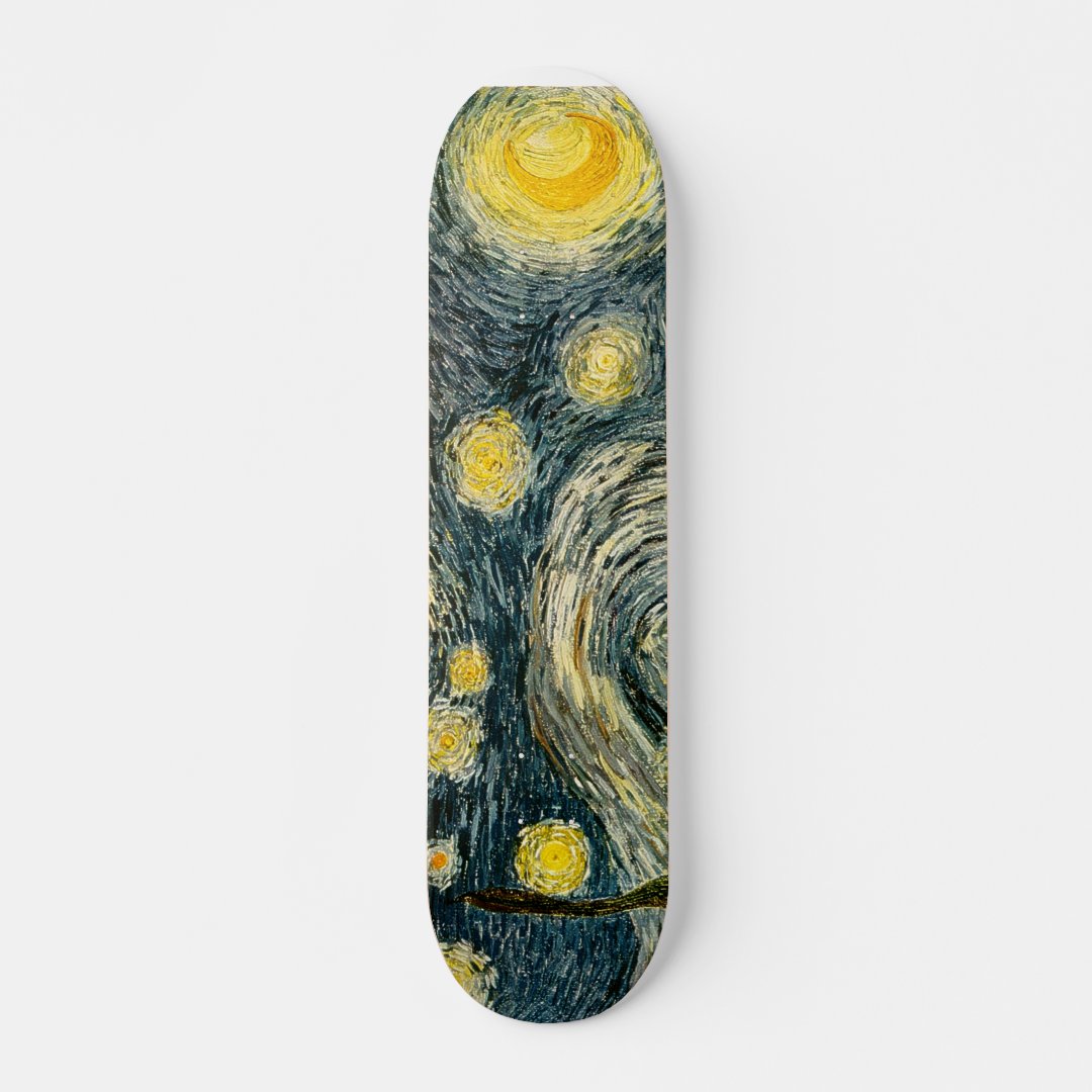 Vincent van Gogh's The Starry Night (1889) Skateboard Deck | Zazzle
