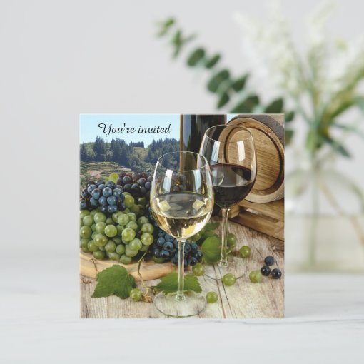 Vineyard Wine Theme Party Invitation | Zazzle