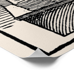 Vintage 16th century letterpress hand press poster | Zazzle