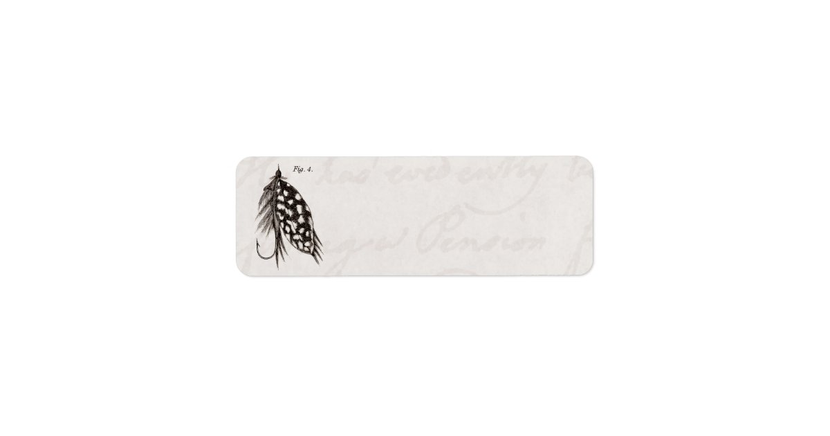Vintage 1800s Angling Fly Fishing Flies Lures Lure Label | Zazzle